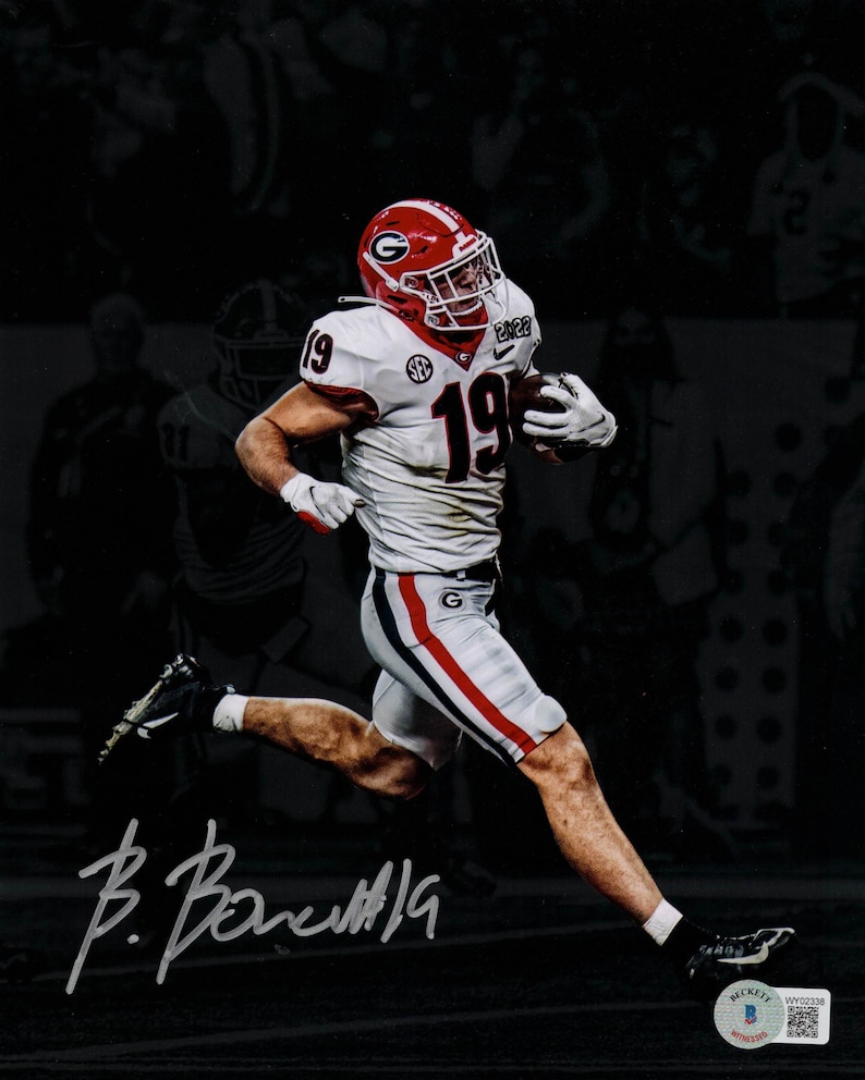 Brock Bowers Georgia Bulldogs Autographed 16x20 Photo Beckett - Etsy