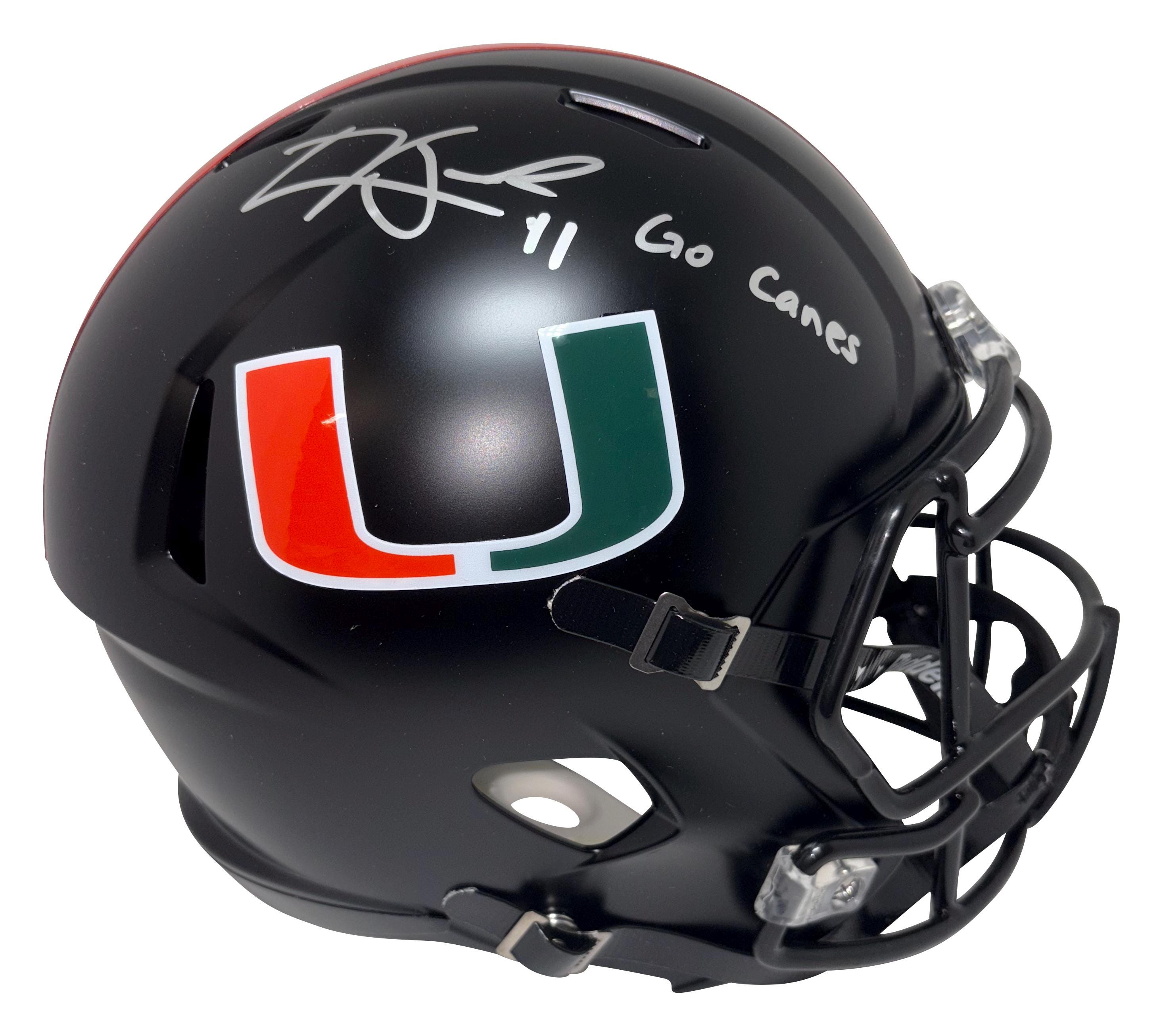 Carson Beck | Autographed Miami Hurricanes | Eclipse Replica Helmet ...