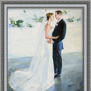 Custom Painting From Photo, Wedding Portrait Painting, Painted Wedding ...
