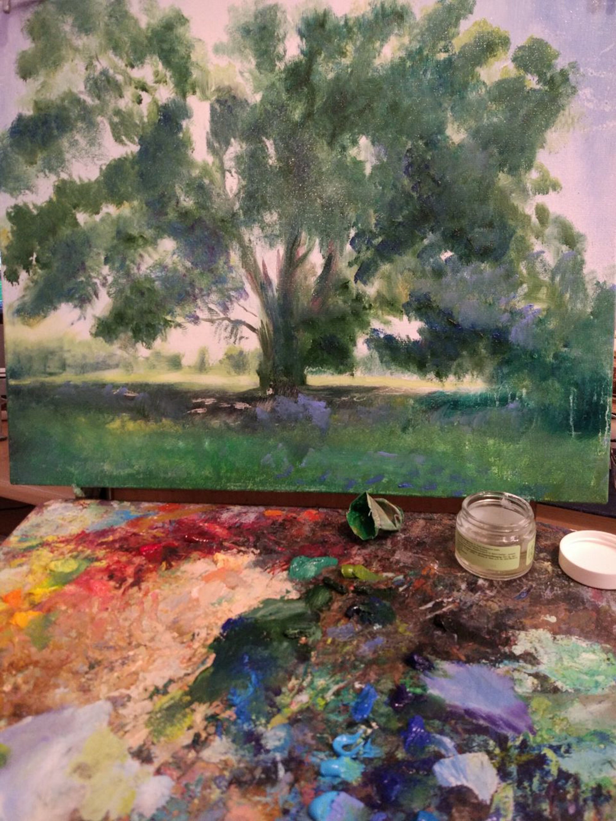Commission tree oil painting from photo Custom landscape | Etsy