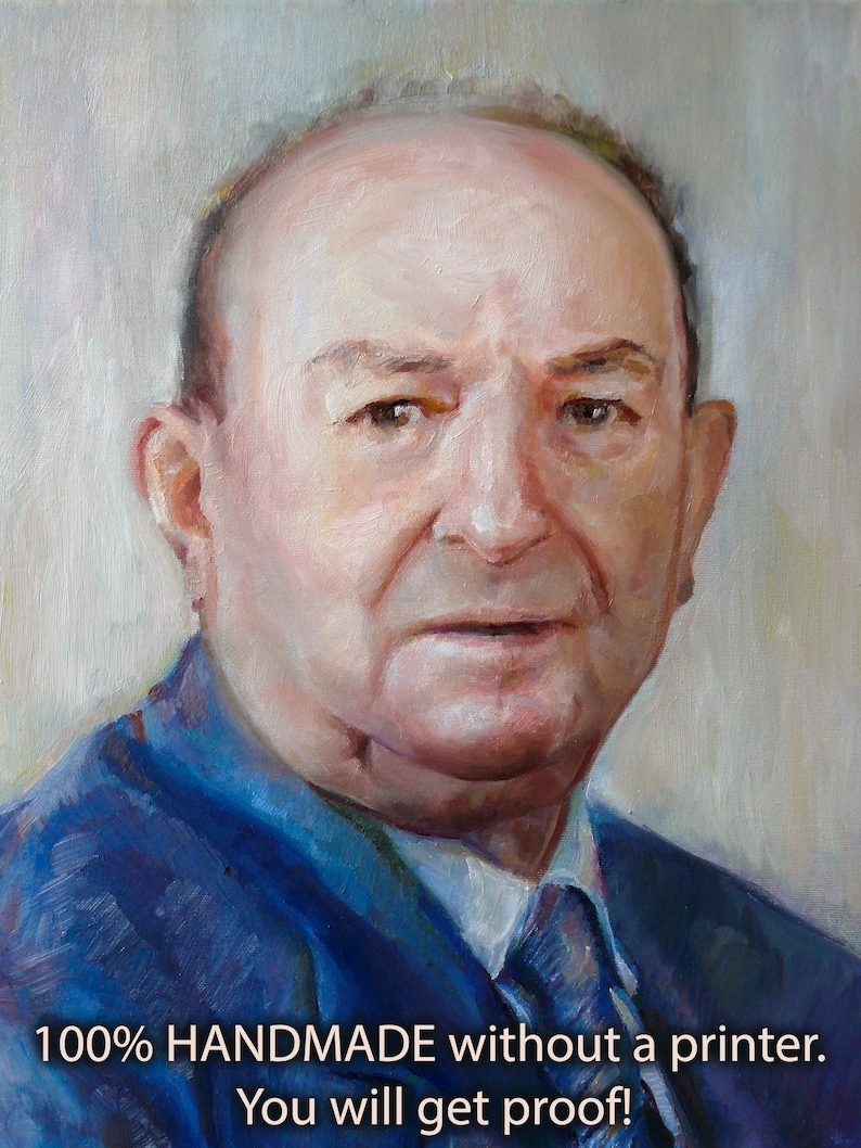 Commission Oil Portrait on Canvas, Commission Painting From Photo ...