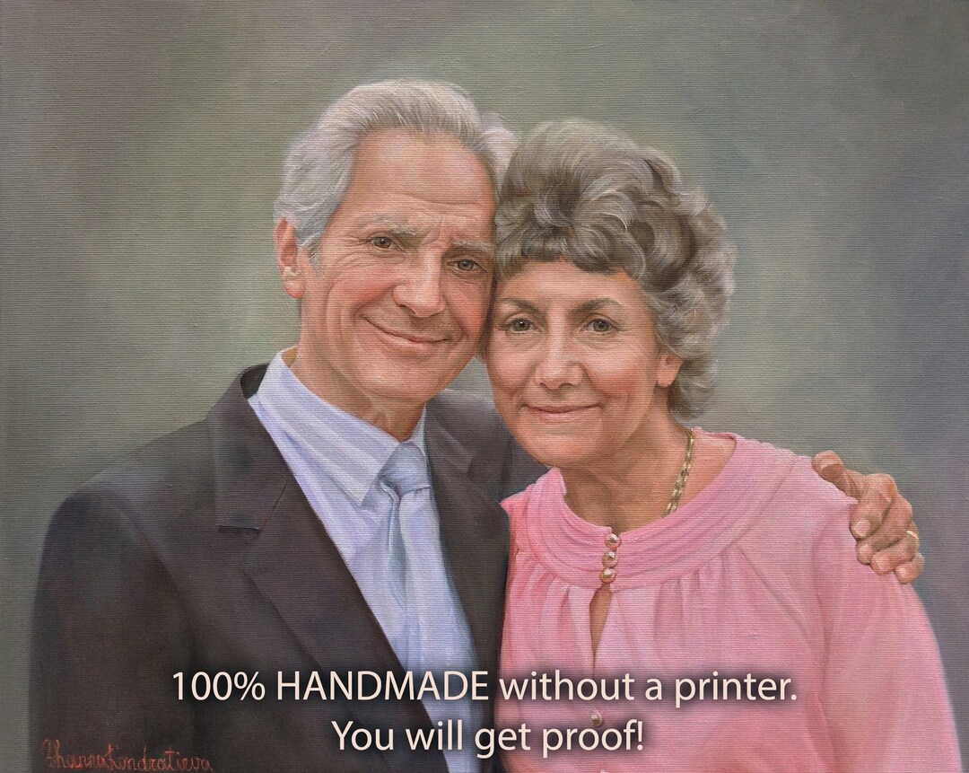 Commission Painting From Photo Custom Oil Portraits Couple - Etsy