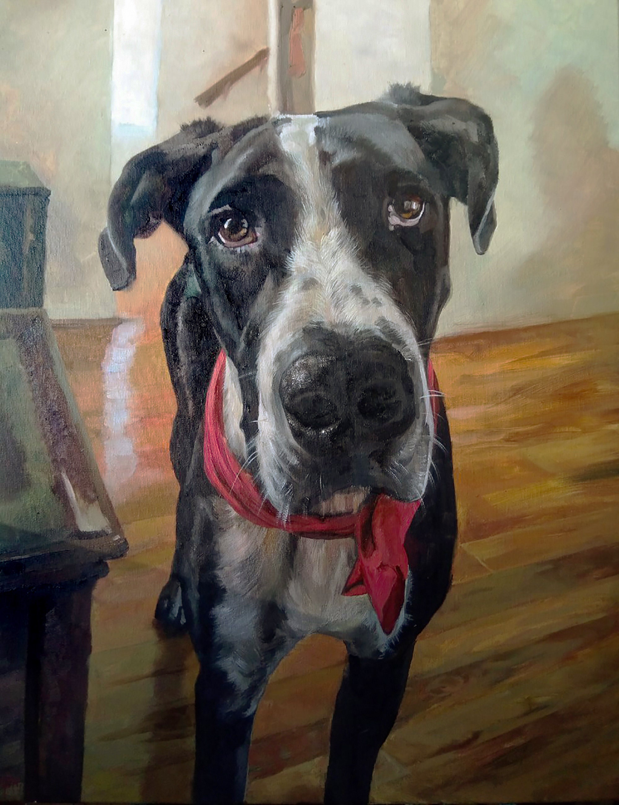 Commission Pet Painting Hand Painted Dog Lover Gift Dog Portrait From ...