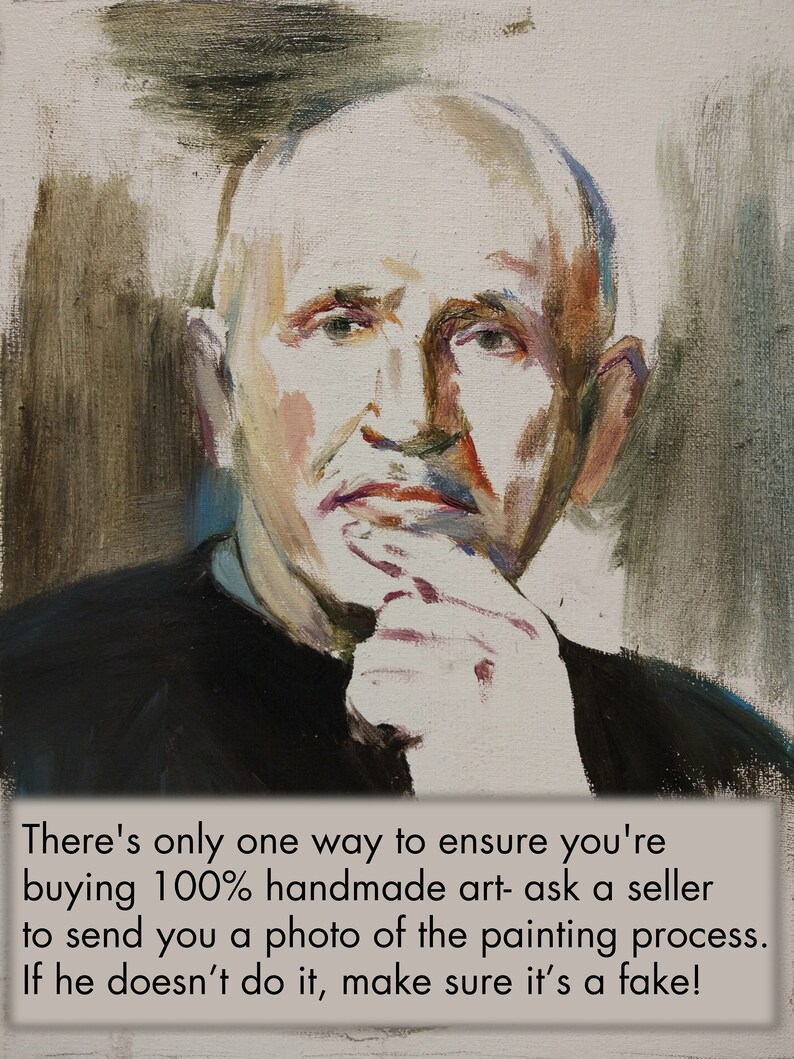 Custom Oil Portrait From Photo Commission Portrait Painting - Etsy