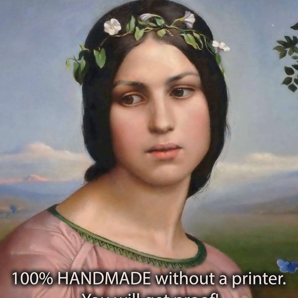 Pink Renaissance Painting - Etsy