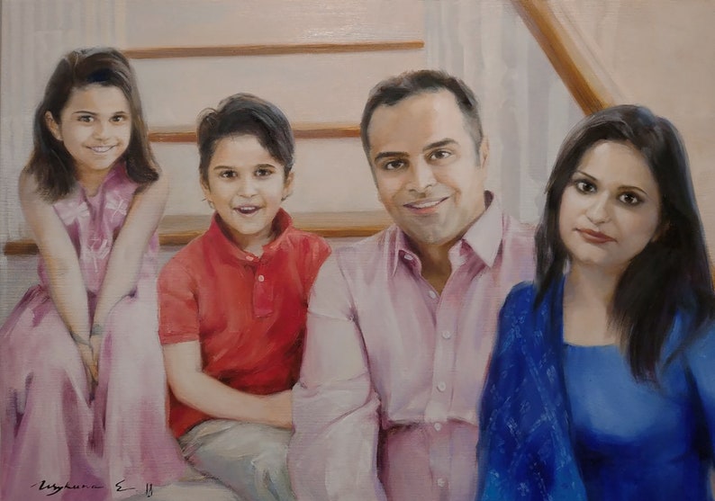 Personalized Portrait From Photo Personalized Painting on - Etsy