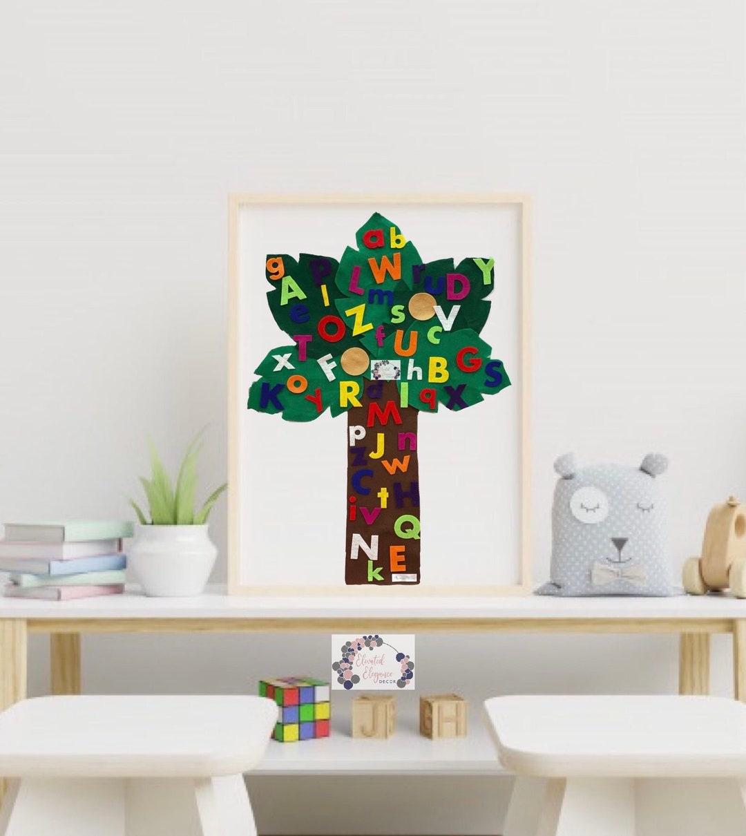 Felt Alphabet Tree coconut Tree Preschool Learning Tool - Etsy Denmark