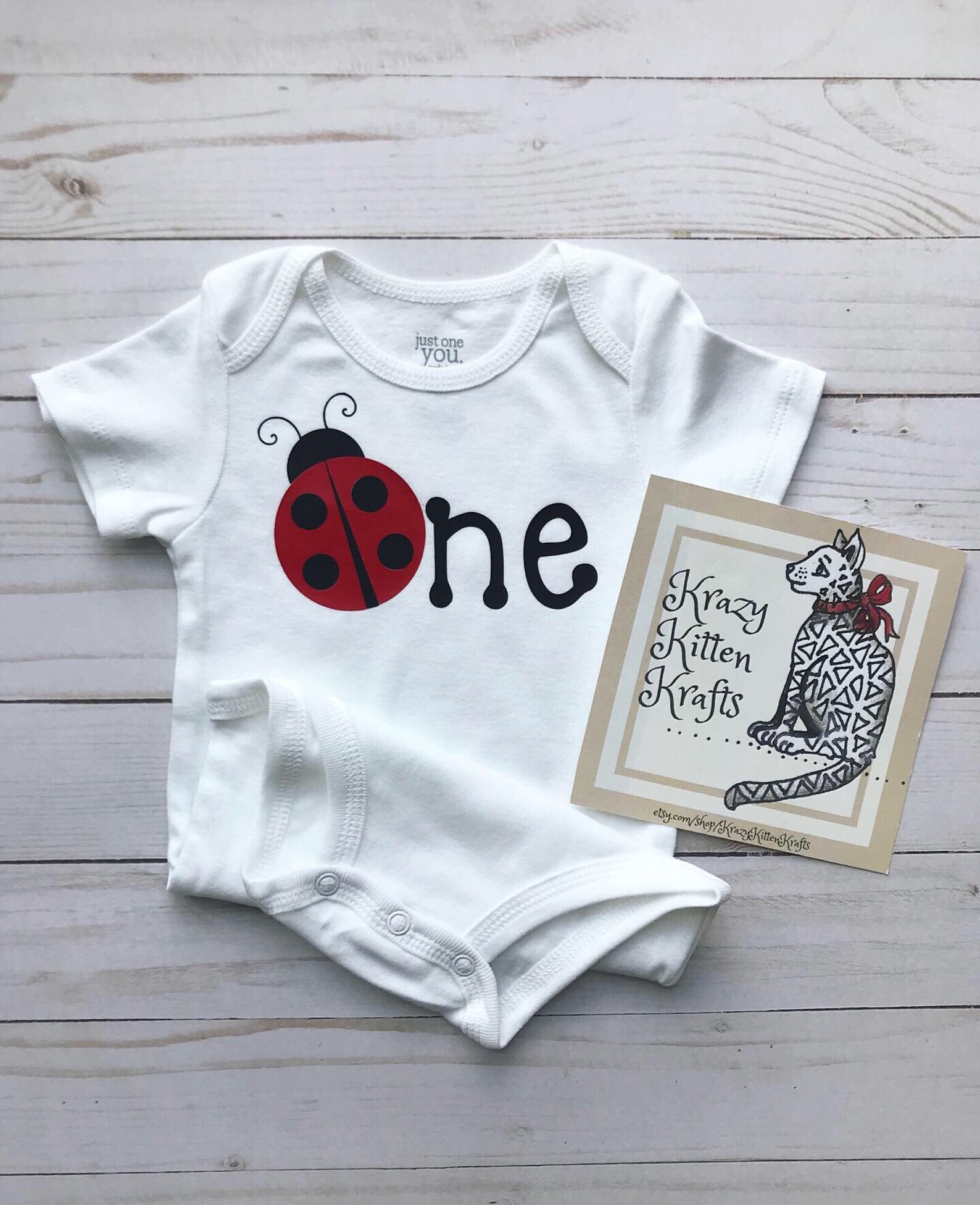 Ladybug Themed First Birthday Bodysuit/customizable - Etsy