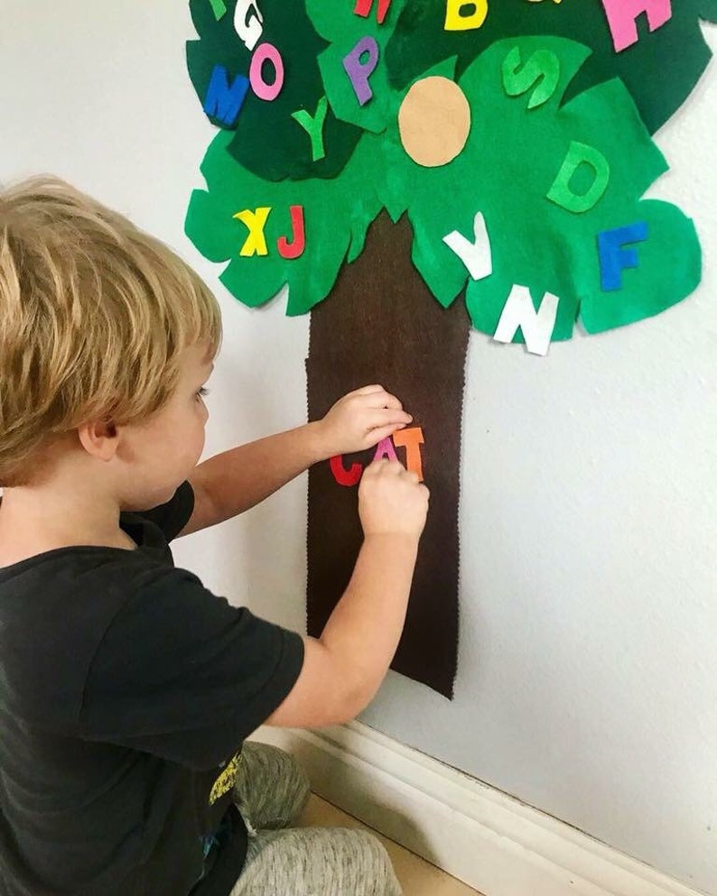 Felt Alphabet Tree coconut Tree Preschool Learning Tool - Etsy Denmark