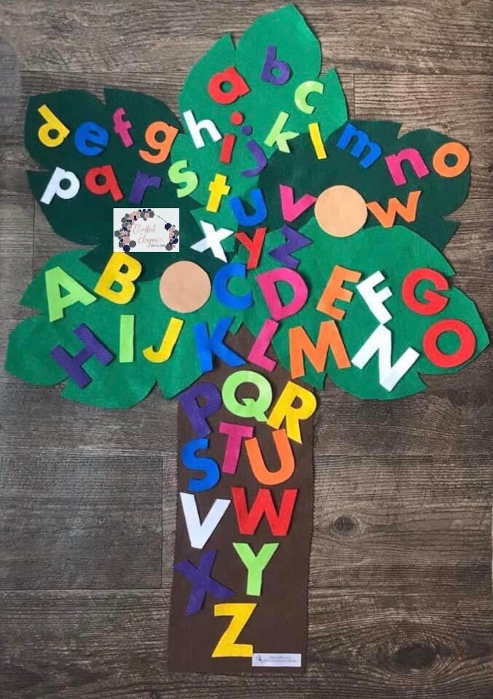 Felt Alphabet Tree coconut Tree Preschool Learning Tool - Etsy Denmark