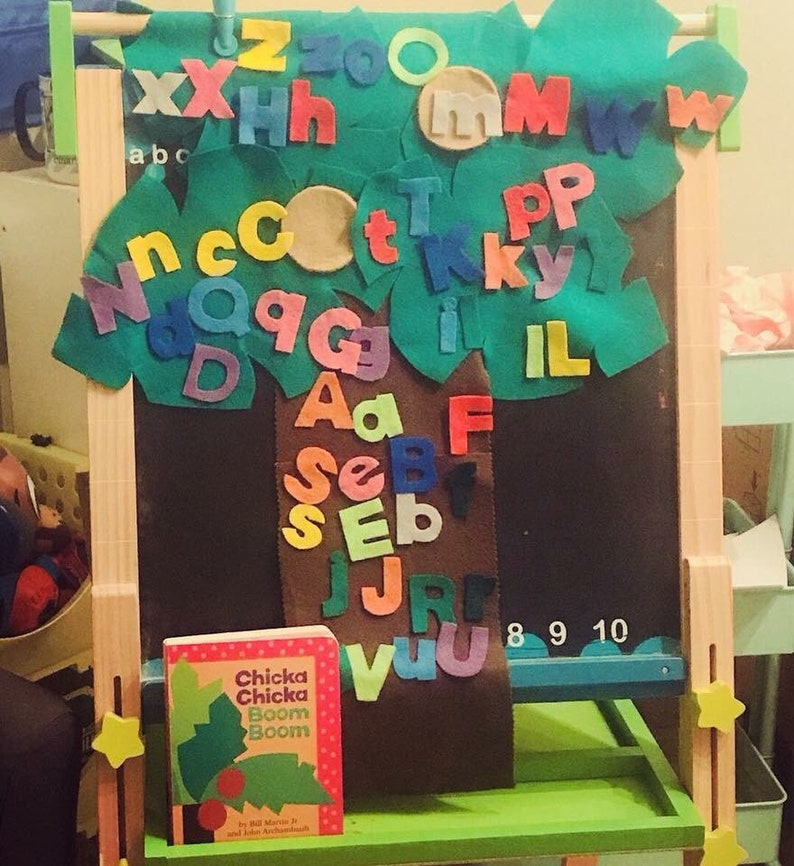 Felt Alphabet Tree Coconut Tree Preschool Learning Tool | Etsy