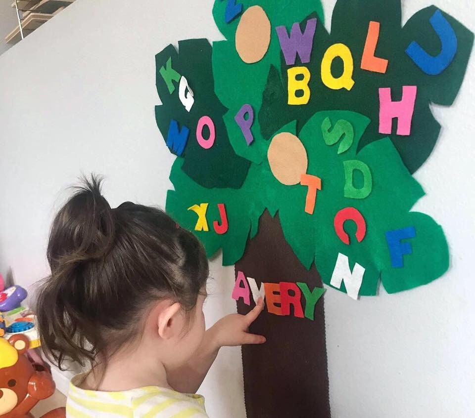 Felt Alphabet Tree coconut Tree Preschool Learning Tool - Etsy Denmark