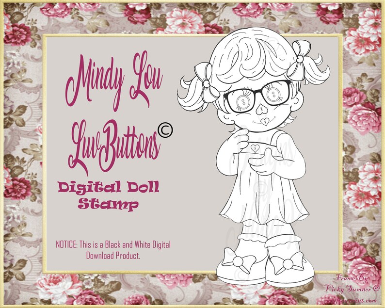 Digital Stamp Paper Doll Journal Tag Derivative Art - Etsy