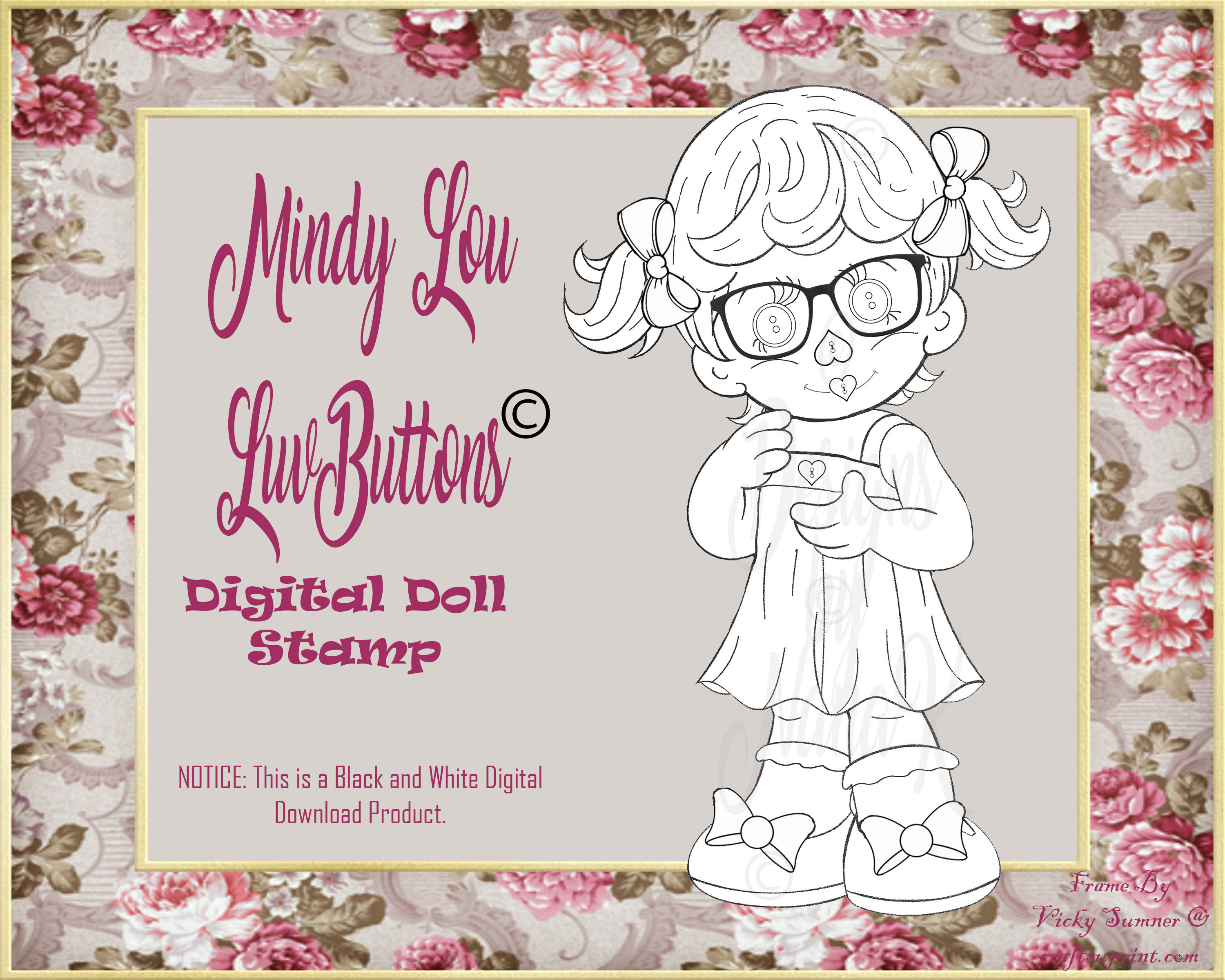 Digital Stamp Paper Doll Journal Tag Derivative Art | Etsy