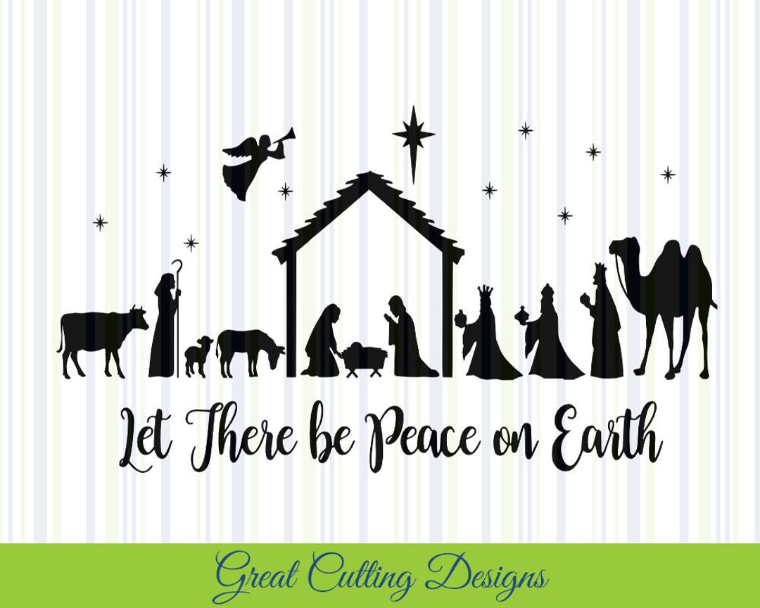 Nativity SVG Cut File Christmas Svg DXF Cut File Cricut Svg - Etsy UK