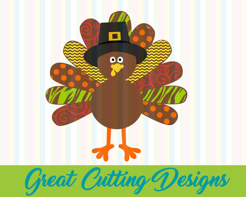 Thanksgiving SVG Cut File Turkey Svg DXF Cut File Cricut Svg - Etsy
