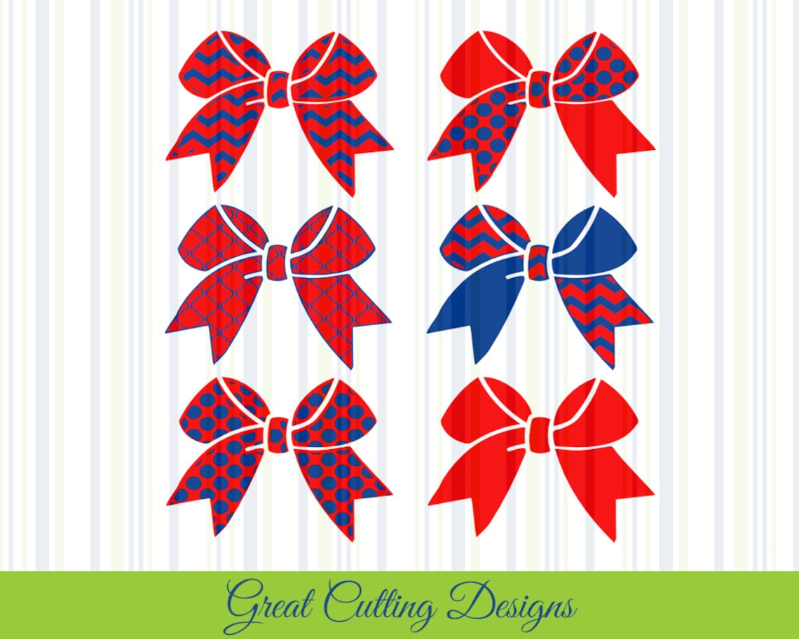 Cheerleader SVG Cut File DXF Cheer Bow Svg Dxf Cricut Svg - Etsy
