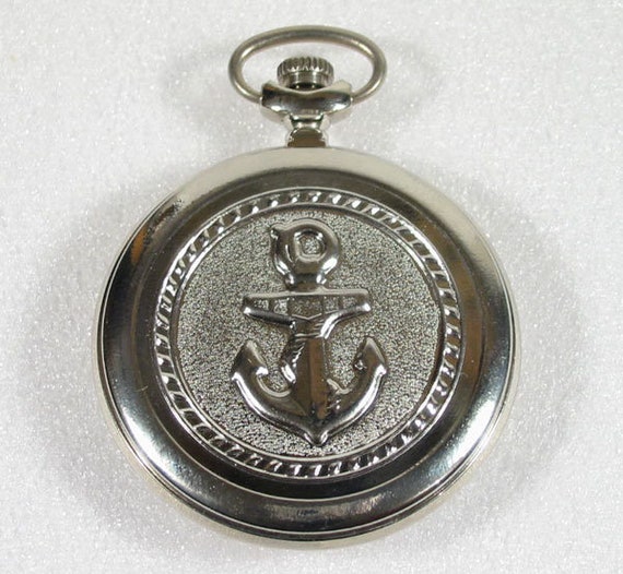 SAILING SHIP, Russian pocket watch, Molnija - Gem