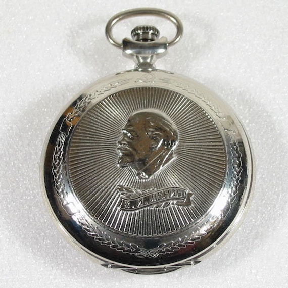V. I. LENIN, Russian pocket watch, Molnija - Gem