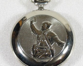 Soviet Vintage Pocket Watch Molnija Pattern, USSR Mechanical Pocket ...