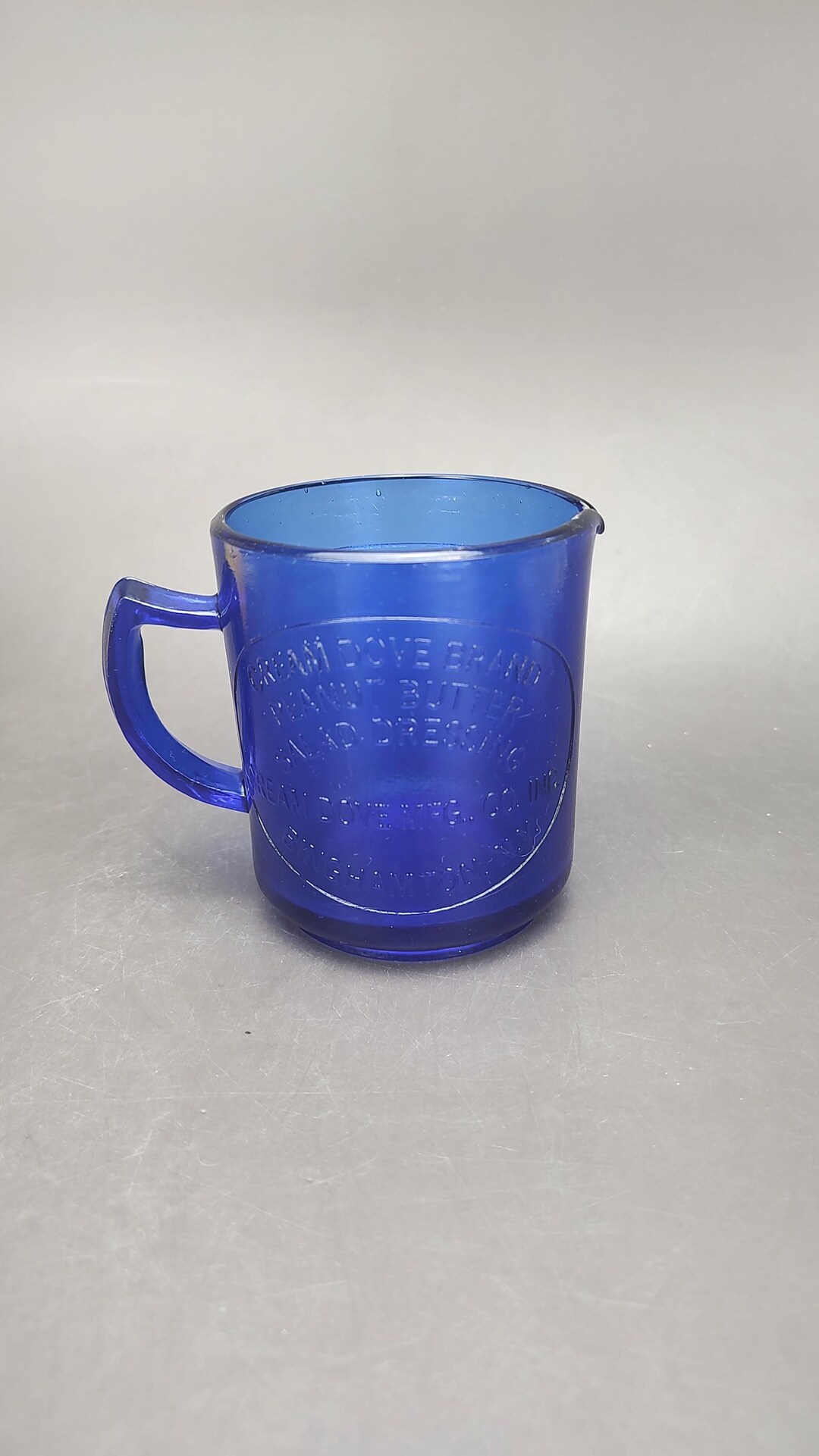 Cobalt Blue Glass Cream Dove Manufacturing Co. 8 Measuring Cup 1920s - Etsy