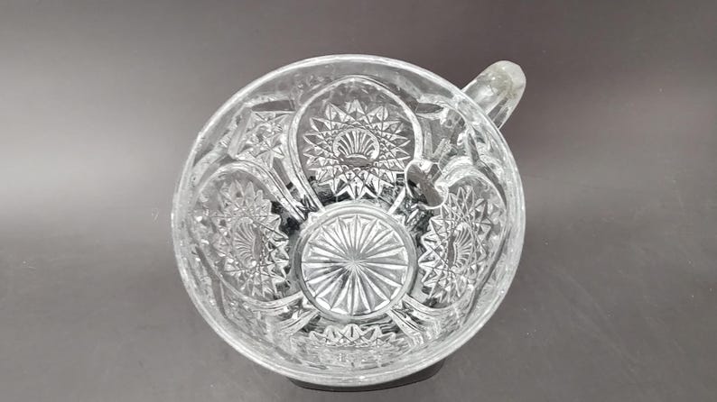 Antique Duncan & Miller Homestead Crystal Punch Cup With Shell in Star ...