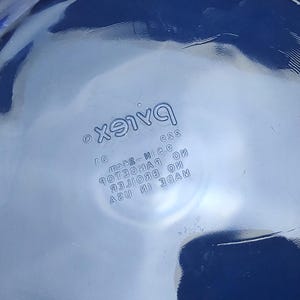 Vintage Pyrex Cobalt Blue Visions Glass Pie Pan 9.5 Inch Diameter #229 ...