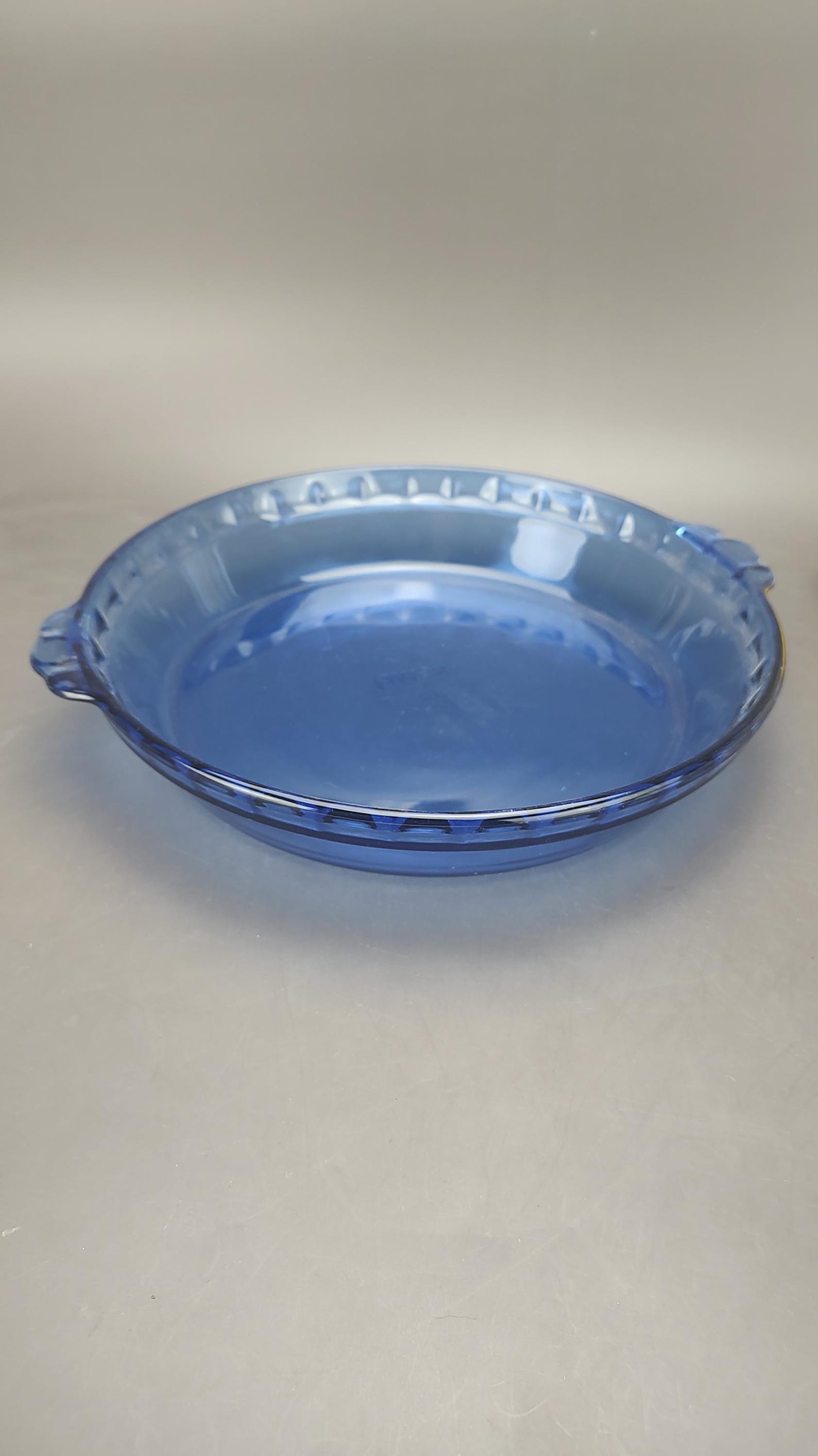 Vintage Pyrex Cobalt Blue Visions Glass Pie Pan 9.5 Inch Diameter #229 ...