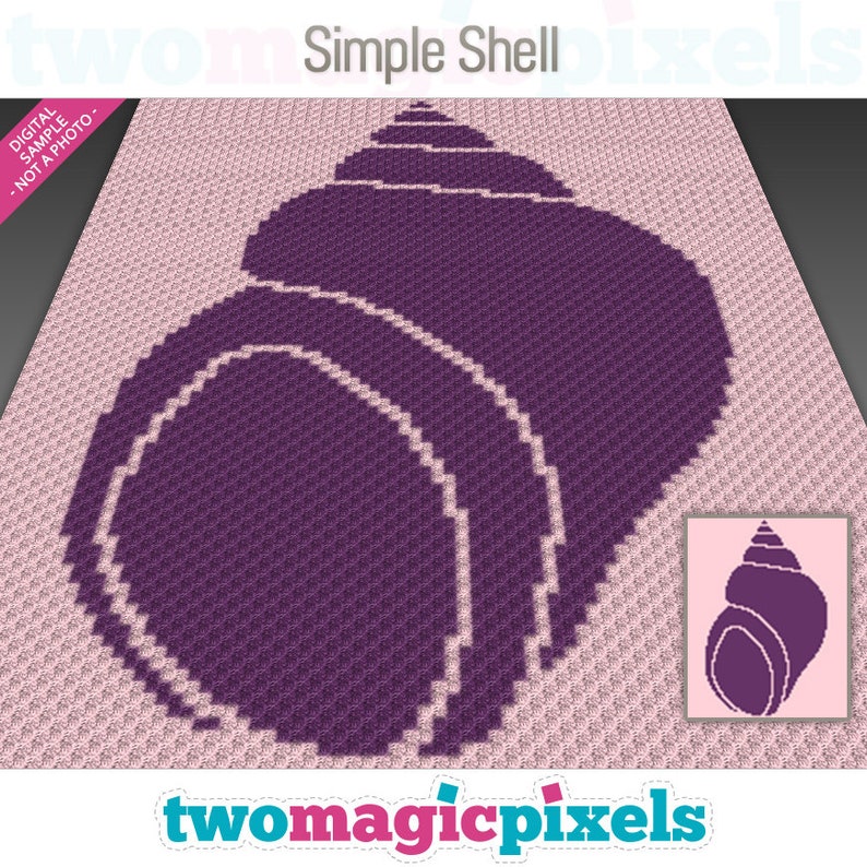 Simple Shell Crochet Graph c2c/mini C2c Sc/hdc/dc Tss - Etsy
