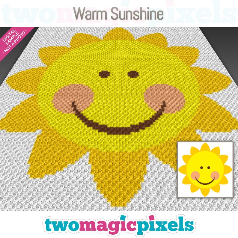 Warm Sunshine Crochet Graph (c2c, Mini C2c, Sc, Hdc, Dc, Tss), Cross ...