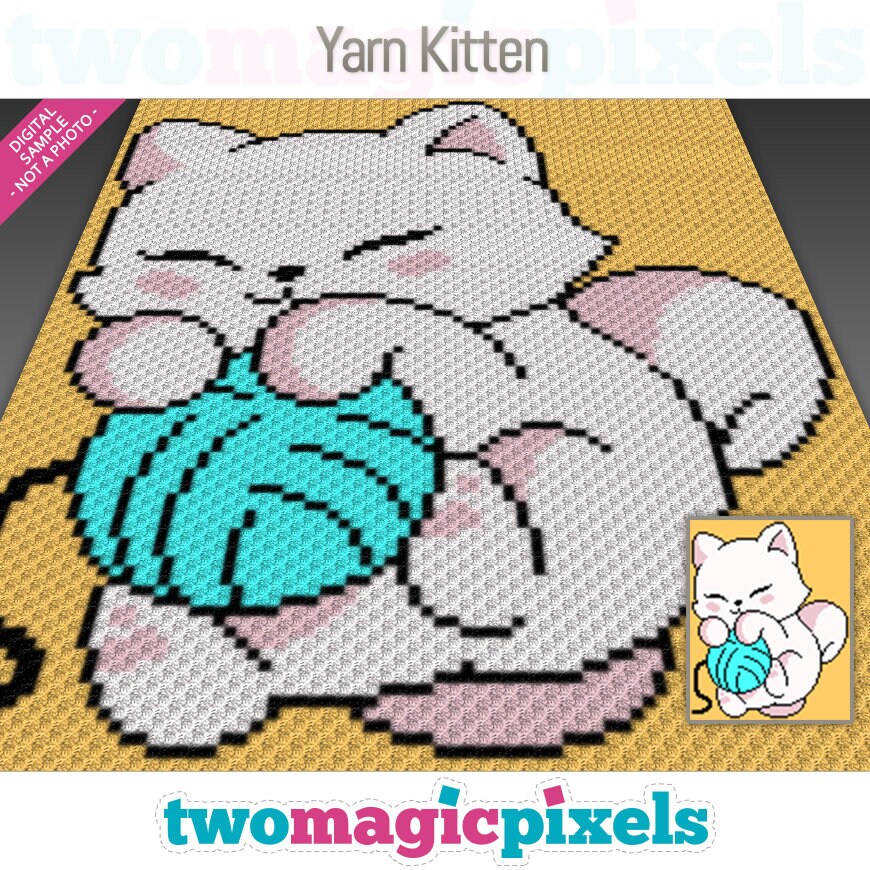 Yarn Kitten Crochet Graph c2c, Mini C2c, Sc, Hdc, Dc, Tss, Cross Stitch ...