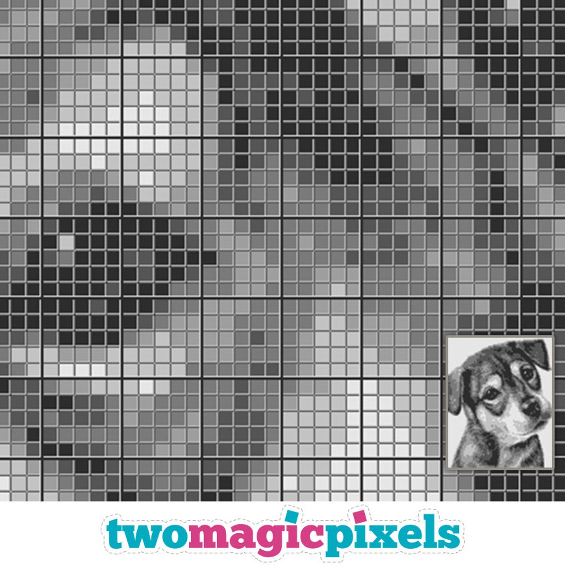Puppy Portrait Crochet Graph + SC Row-by-row Counts; Instant PDF ...