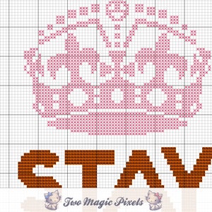 Stay Positive and Keep Smiling Cross Stitch Pattern PDF, Modern Cross ...