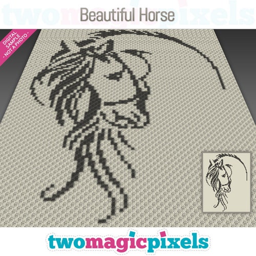 Wild Horse Graph c2c Mini C2c Sc Hdc Dc Tss Cross - Etsy