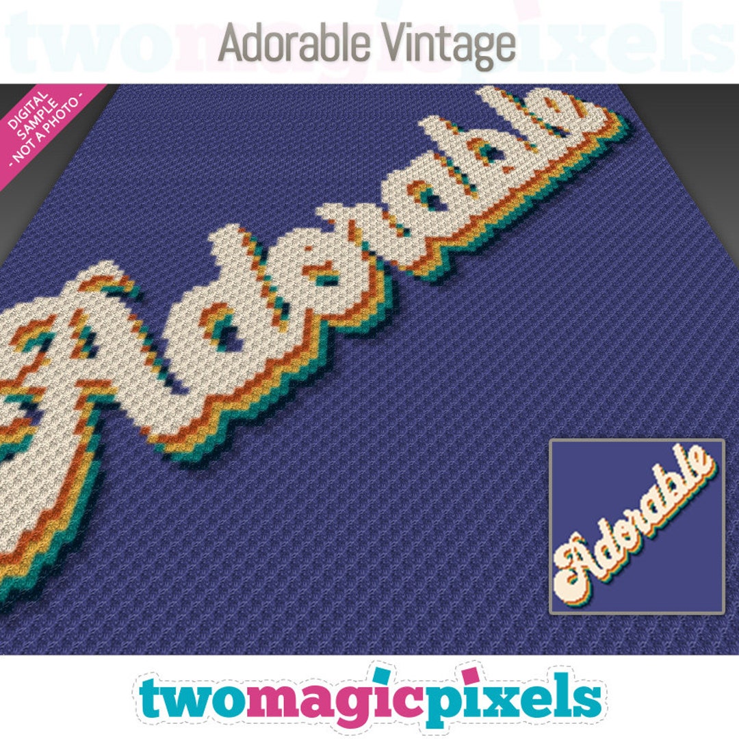 Adorable Vintage Crochet Graph (c2c, Mini C2c, Sc, Hdc, Dc, Tss), Cross ...