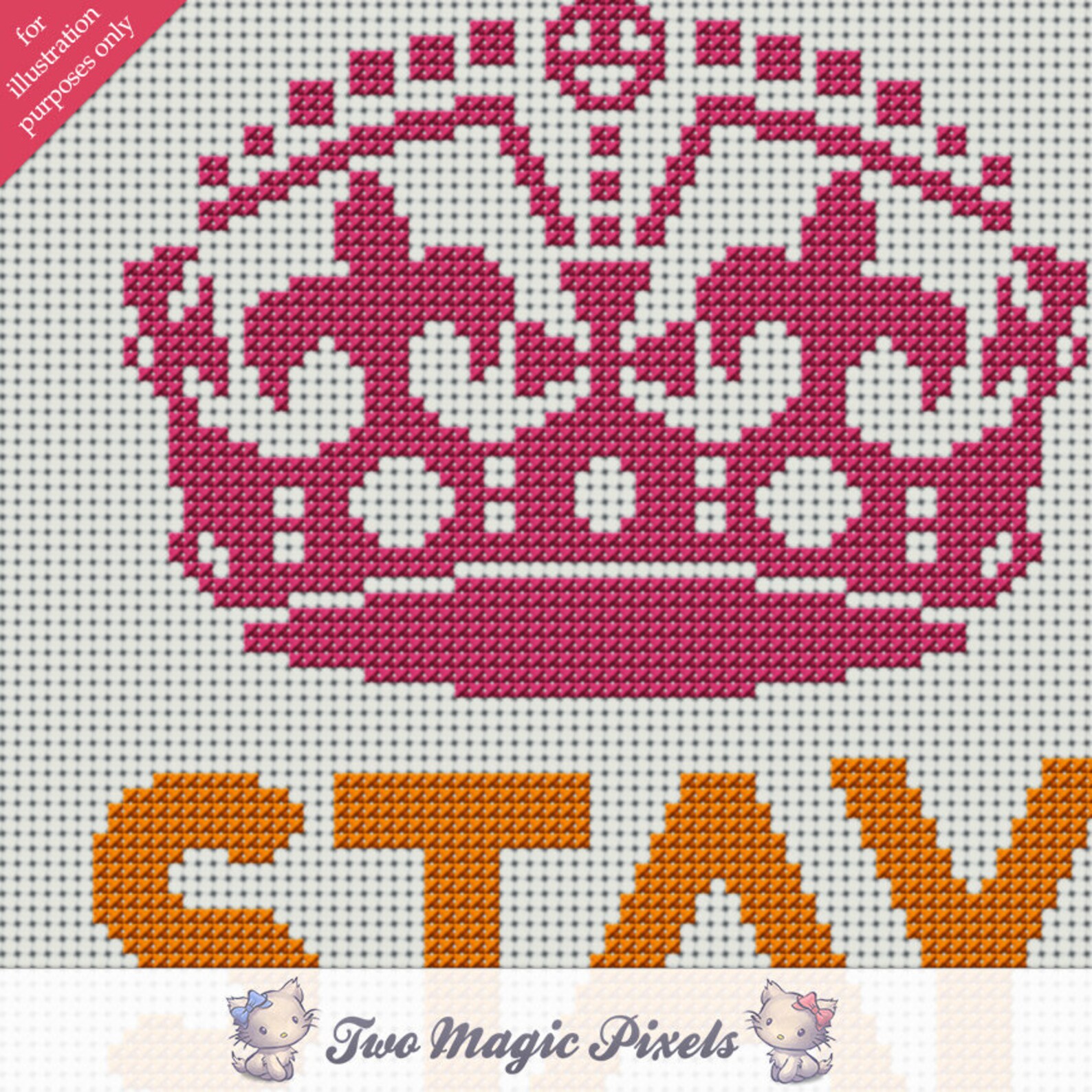 Stay Positive and Keep Smiling Cross Stitch Pattern PDF, Modern Cross ...
