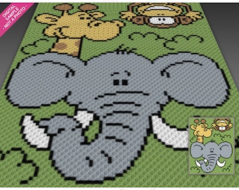 Chill Lion Graph for Crochet (c2c, Mini C2c, Sc, Hdc, Dc, Tss), Cross ...