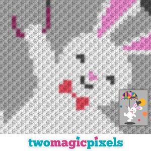 Umbrella Bunny Crochet Graph (c2c, Mini C2c, Sc, Hdc, Dc, Tss), Cross ...