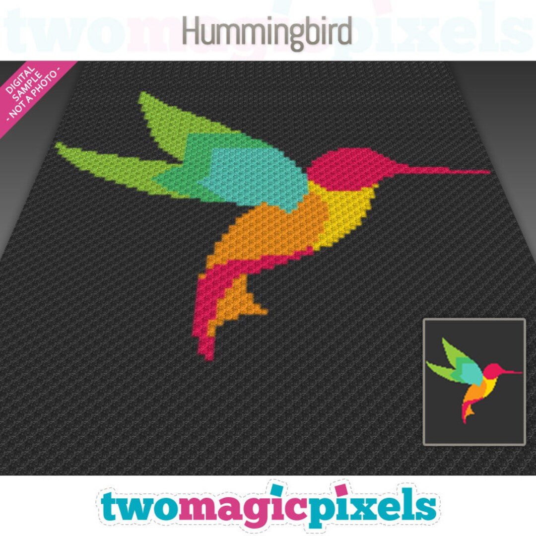 Hummingbird Crochet Graph (c2c, Mini C2c, Sc, Hdc, Dc, Tss), Cross ...