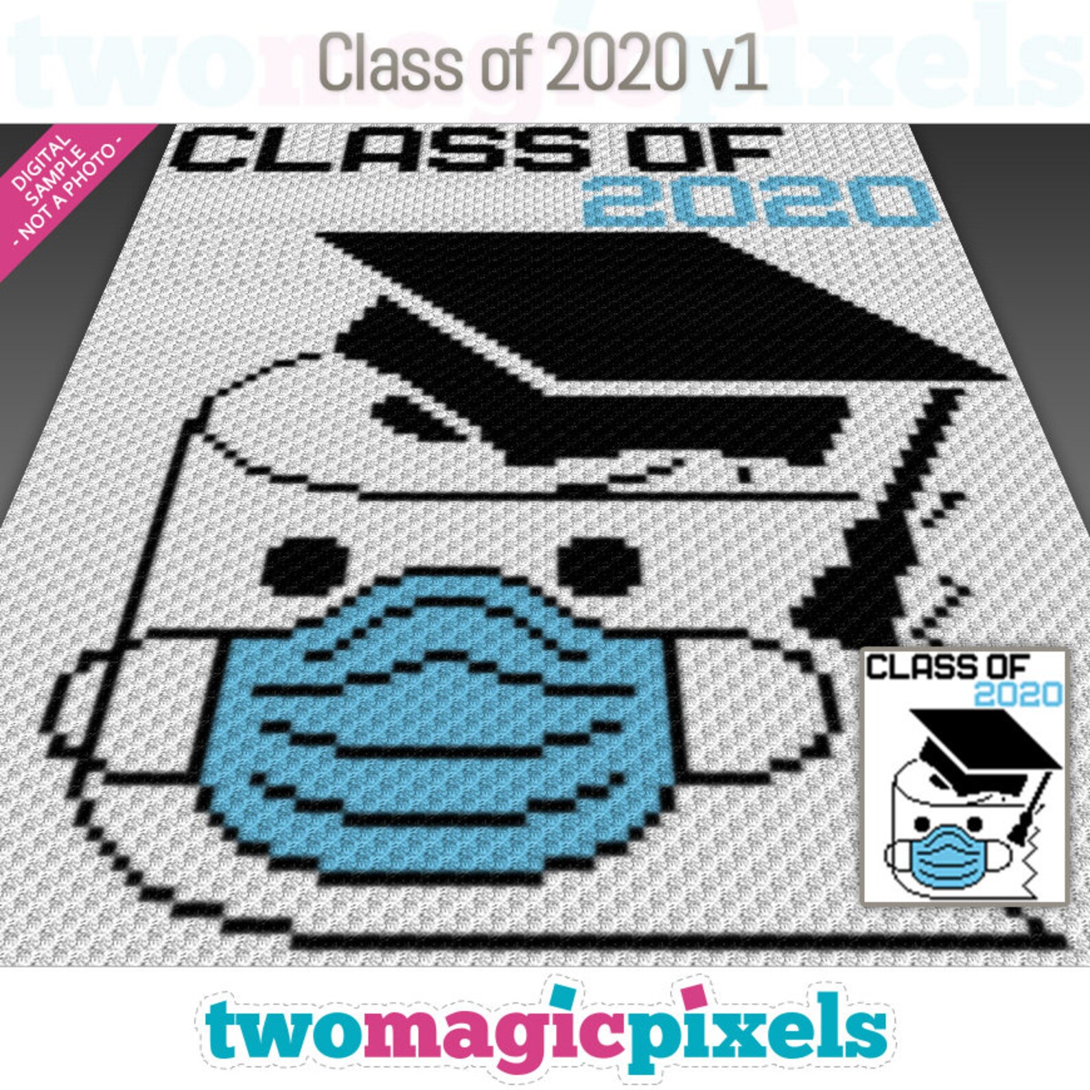 Class of 2020 V1 Graph for Crochet (c2c/mini C2c, Sc, Hdc, Dc, Tss ...