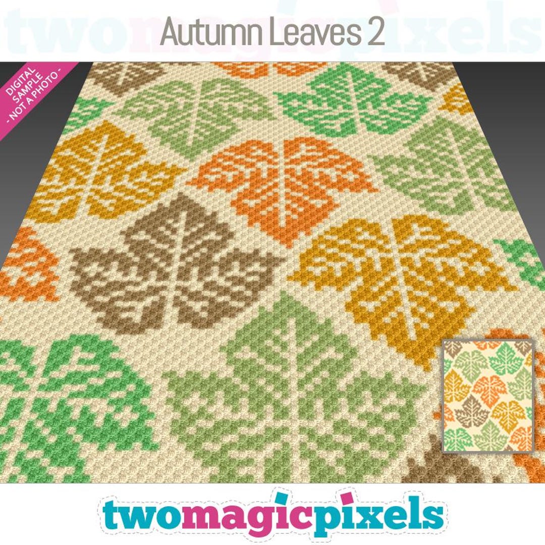 Autumn Leaves 2 Crochet Graph (c2c, Mini C2c, Sc, Hdc, Dc, Tss), Cross ...