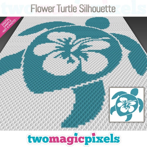 Tropical Sunset Crochet Graph c2c Mini C2c Sc Hdc Dc - Etsy