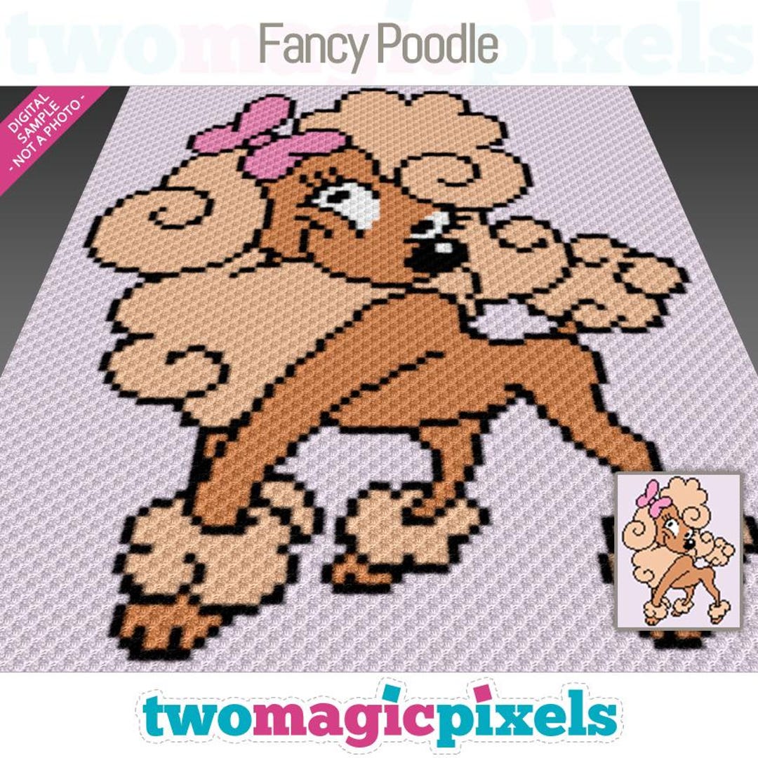 Fancy Poodle Crochet Graph (c2c, Mini C2c, Sc, Hdc, Dc, Tss), Cross ...