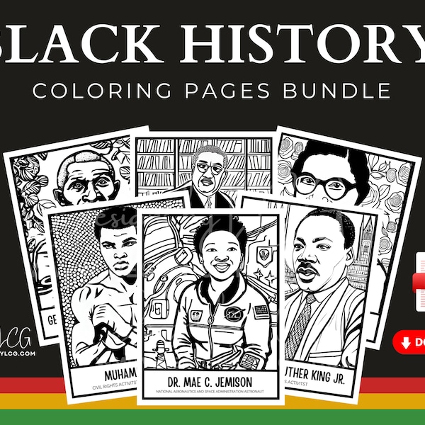 Black History Month Coloring Page - Etsy