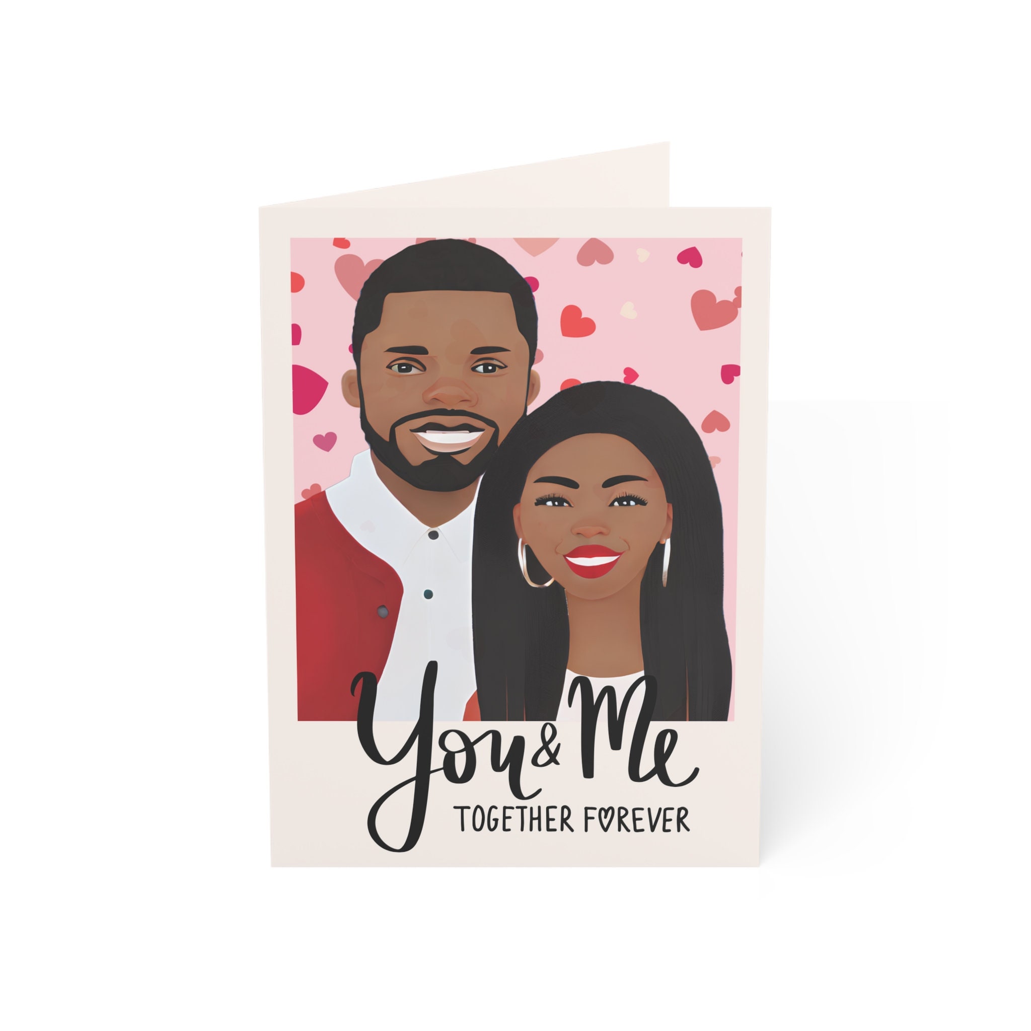 African American Anniversary Card, Afrocentric Couple's Greeting Card ...