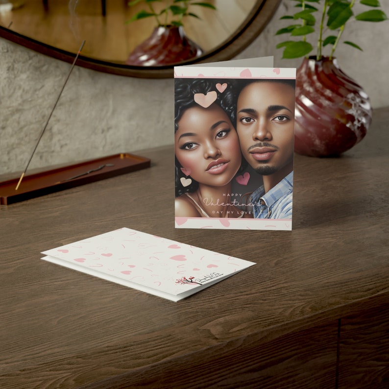 Afrocentric Valentine's Day Card, African American Valentine's Day Card ...