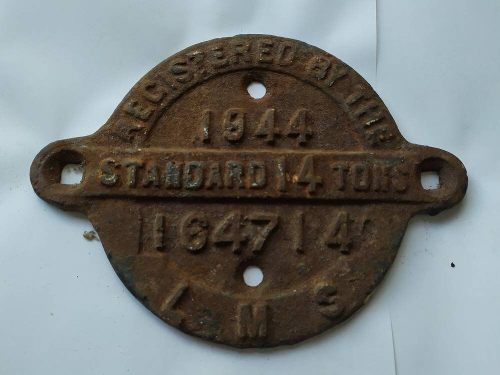 Vintage Cast Iron Railway Wagon ID Plates LMS & Chas Roberts - Etsy UK