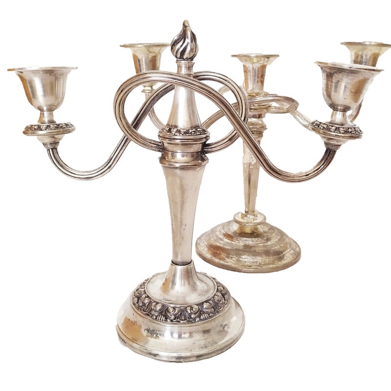 Vintage Silver Plate Sconce - Etsy UK