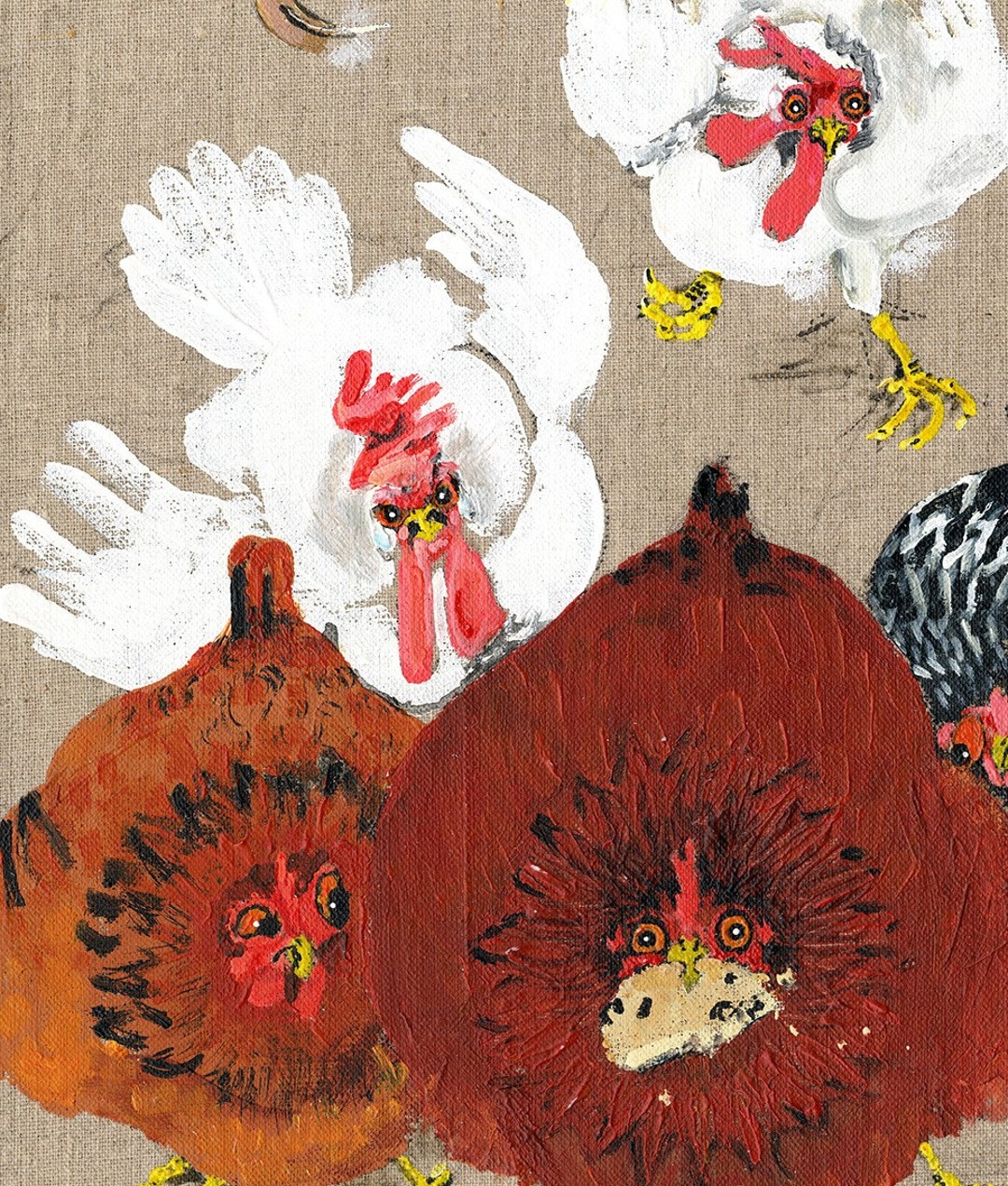 Unspeakable Greed!/comic Hen Print/hungry Hens - Etsy