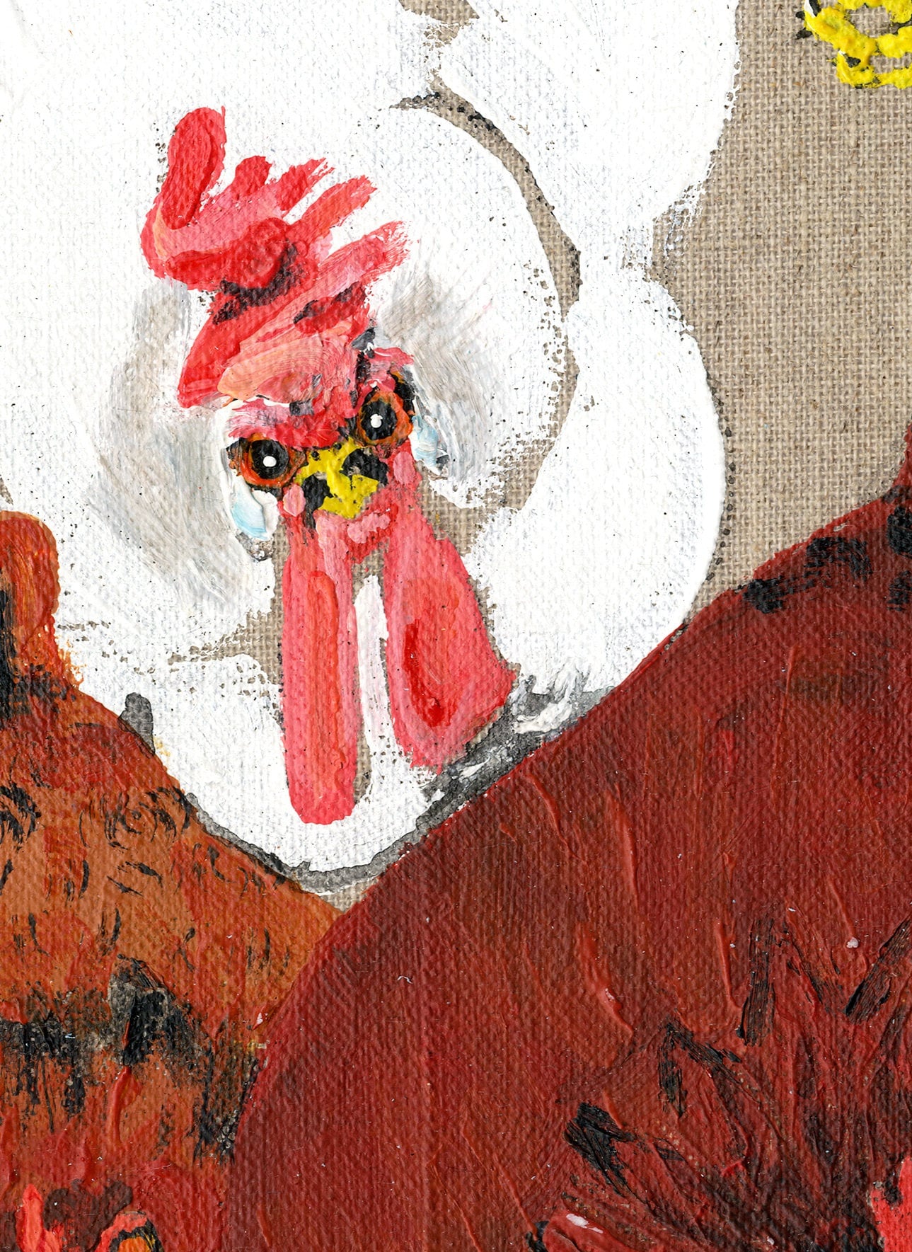 Unspeakable Greed/comic Hen Print/hungry Hens | Etsy